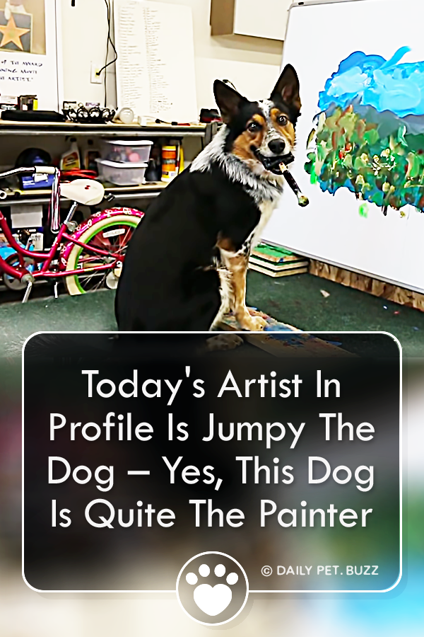 Today’s Artist In Profile Is Jumpy The Dog – Yes, This Dog Is Quite The ...